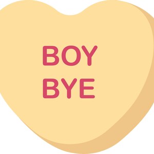 35 Funny Anti Valentines Day Custom Candy Hearts | Digital Download PNG ...