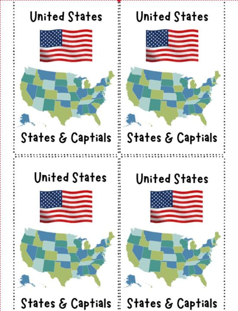 Learning About US Geography Southwest Region States & Capitals Games ...