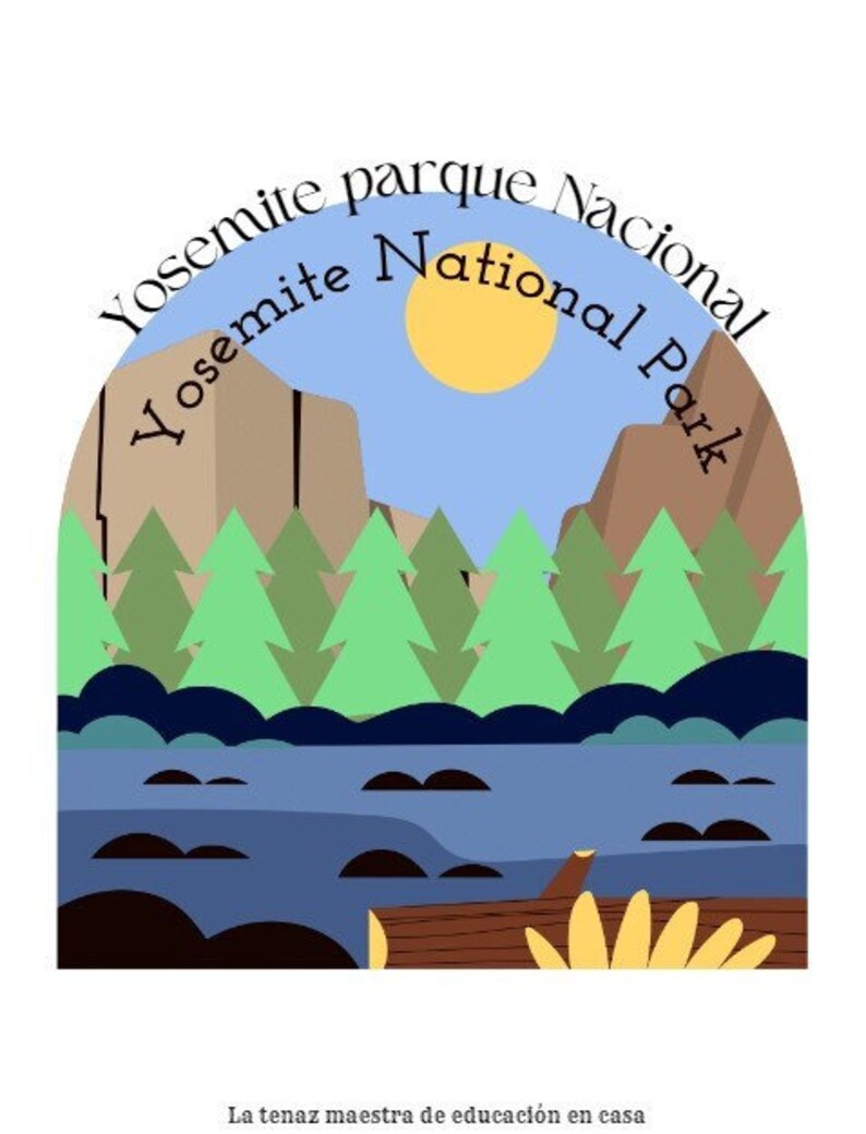 Imprimibles Del Parque Nacional Yosemite | Descarga Digital De Pistas Y ...