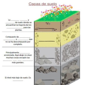 Capas De Suelo [layers of Soil in Spanish] - Etsy