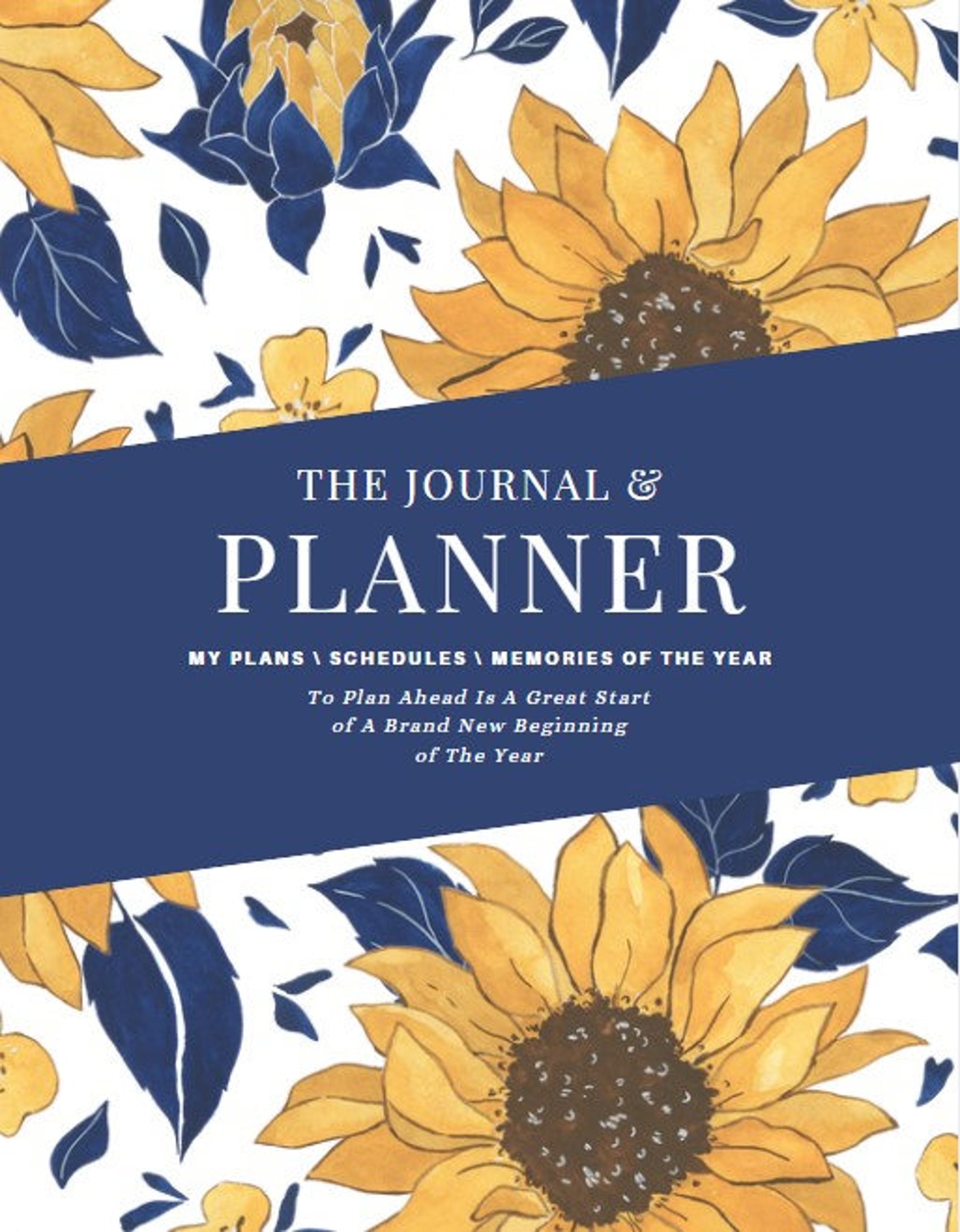 Sunflower Life Planner & Journal 2024 | Monthly and Weekly Layout ...