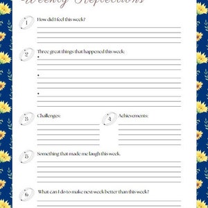 Sunflower Life Planner & Journal 2024 | Monthly and Weekly Layout ...