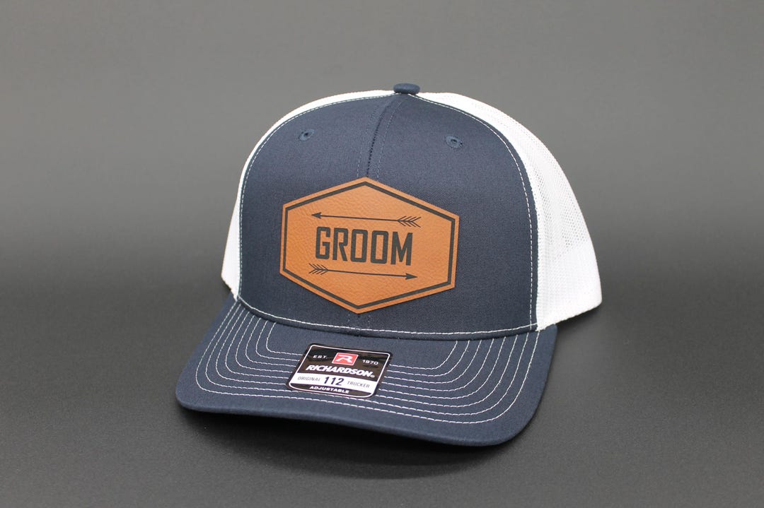 Custom Groom Hat | Richardson 112 | Wedding Hats | Custom Groomsmen ...