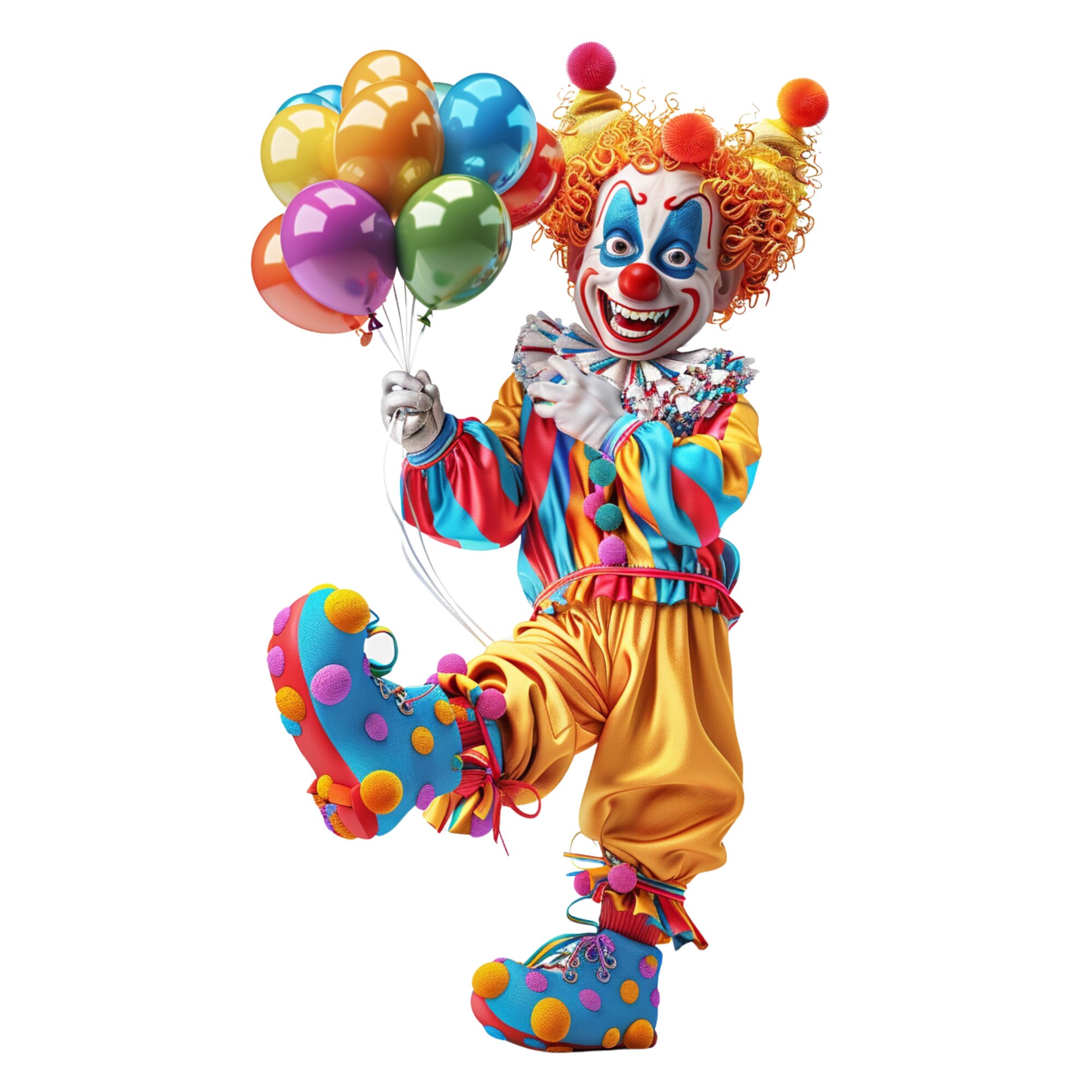 10 Cute Clown Clipart, Adorable Clown Clipart Bundle, High-quality ...