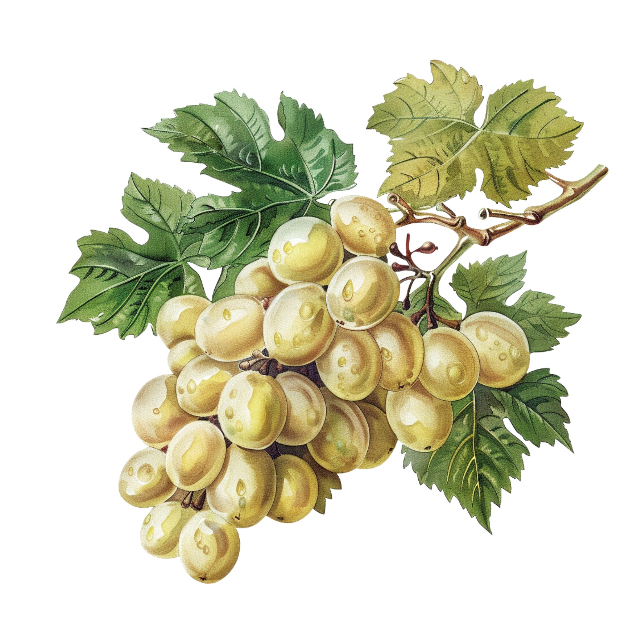 8 Bunch of Grapes Clipart, Bundle of Grapes, Printable Watercolor ...