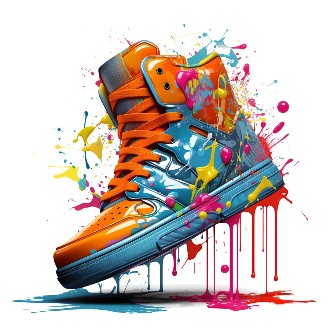 Dripping Sneakers Png Bundle, T-shirt Design,shoes PNG, Sneaker Shirt ...