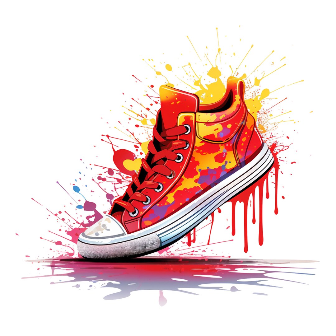 Dripping Sneakers Png Bundle, T-shirt Design,shoes PNG, Sneaker Shirt ...