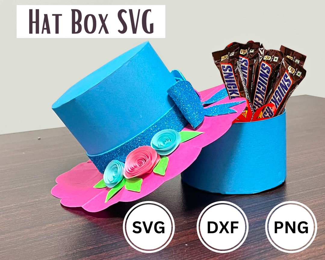 Hat Box SVG, 3D Hat Gift Box, Baseball Cap Box Svg, Baseball Cap ...
