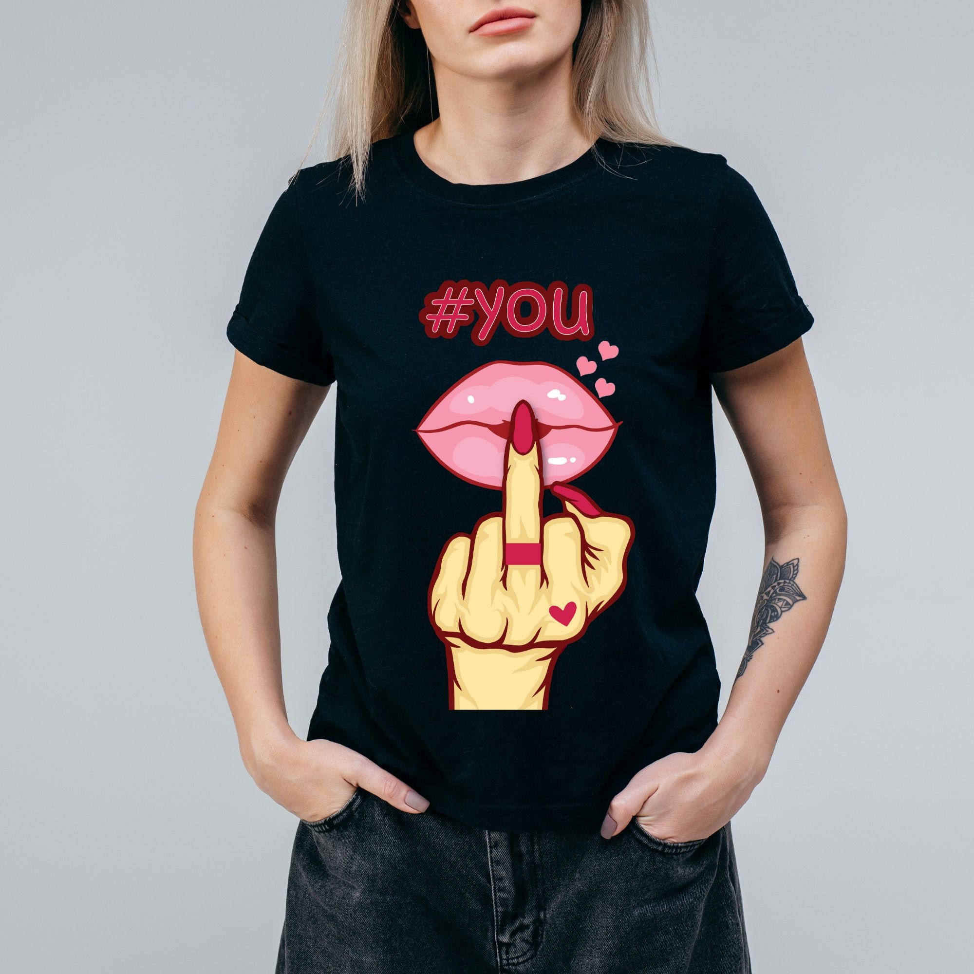 Middle Finger SVG, Middle Finger Lips Svg, Middle Finger Cricut, Rude ...