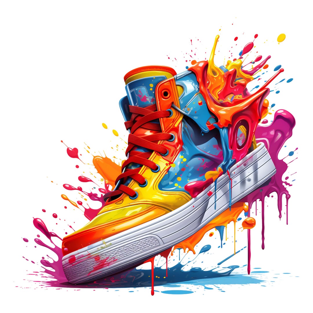 Dripping Sneakers Png, Softstyle T-shirt Design, PNG, Sneaker Shirt ...