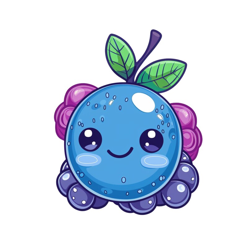 10 Cute Kawaii Fruits Clipart, Cute Food, Fruit Clipart, Fruit Png ...