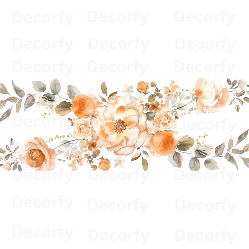 14 Neutral Watercolor Flowers, Watercolor Floral Clipart, Soft Neutral ...