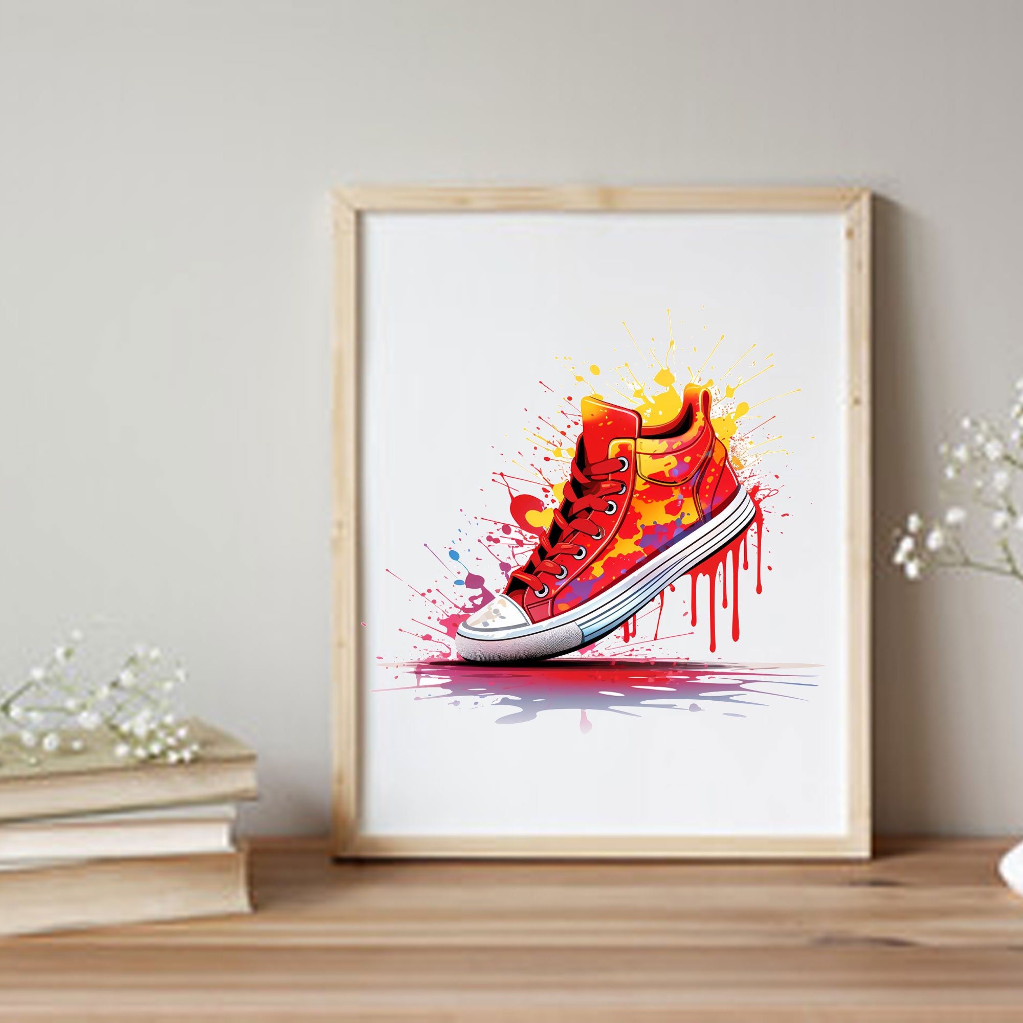Dripping Sneakers Png Bundle, T-shirt Design,shoes PNG, Sneaker Shirt ...