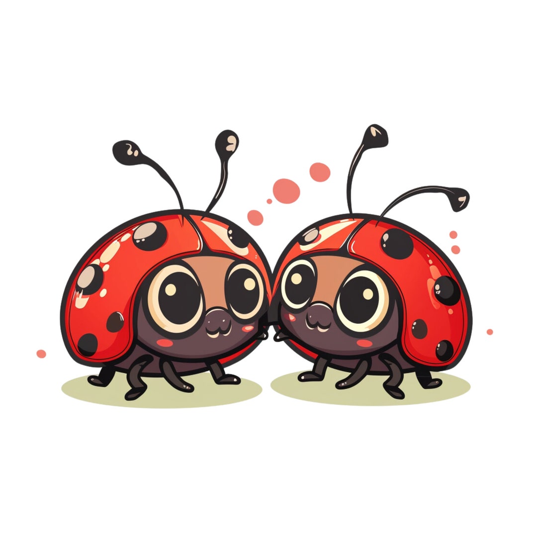 9 Little Ladybug Clipart Bundle, Cute Love Bug PNG, Love, Watercolor ...