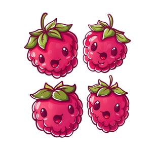 10 Cute Kawaii Fruits Clipart, Cute Food, Fruit Clipart, Fruit Png ...