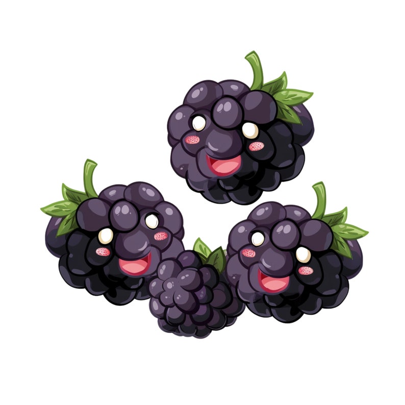 10 Cute Kawaii Fruits Clipart, Cute Food, Fruit Clipart, Fruit Png ...