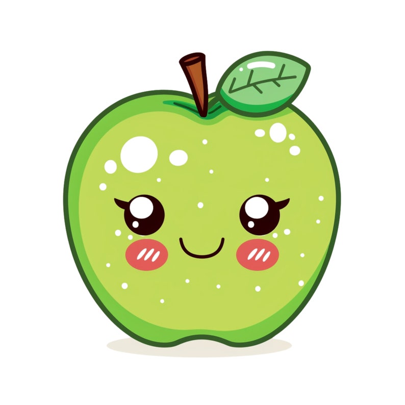 10 Cute Kawaii Fruits Clipart, Cute Food, Fruit Clipart, Fruit Png ...