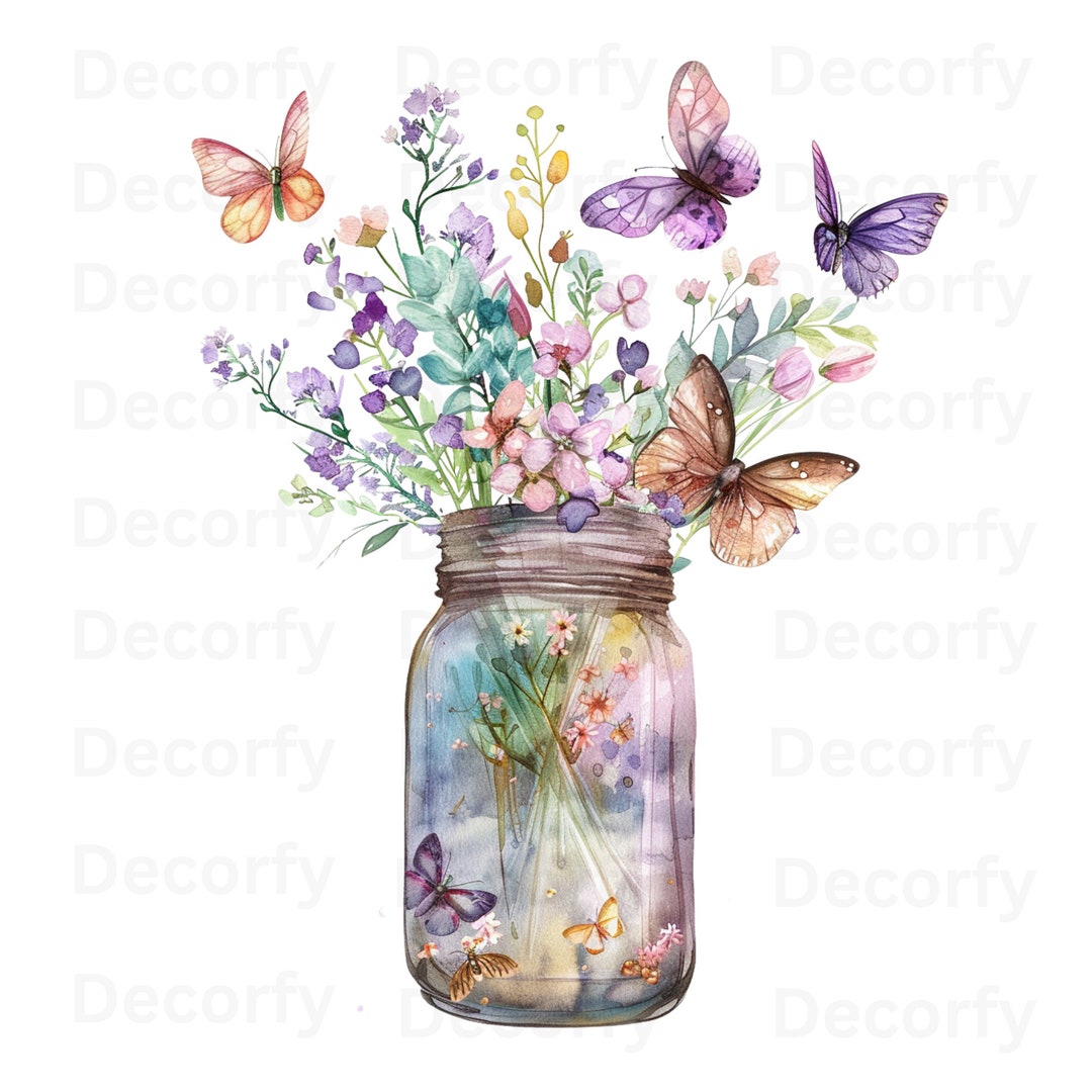 20 Hello Spring Clipart PNG Collection, Watercolor Boho Cottagecore Png ...