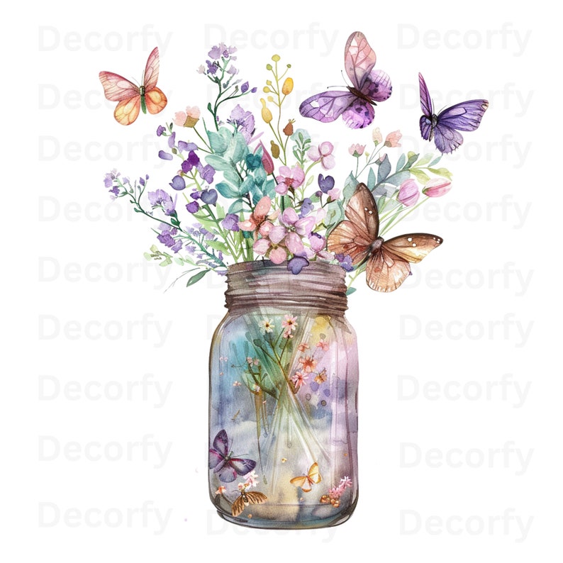 20 Hello Spring Clipart PNG Collection, Watercolor Boho Cottagecore Png ...