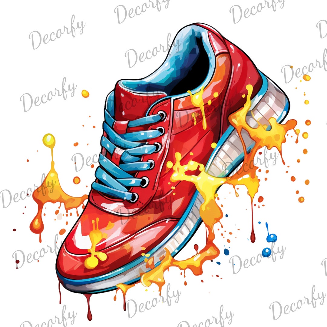 Sneakers Dripping Png, Sneaker Shirt Design, Girl Shoe Png, Sneakers ...