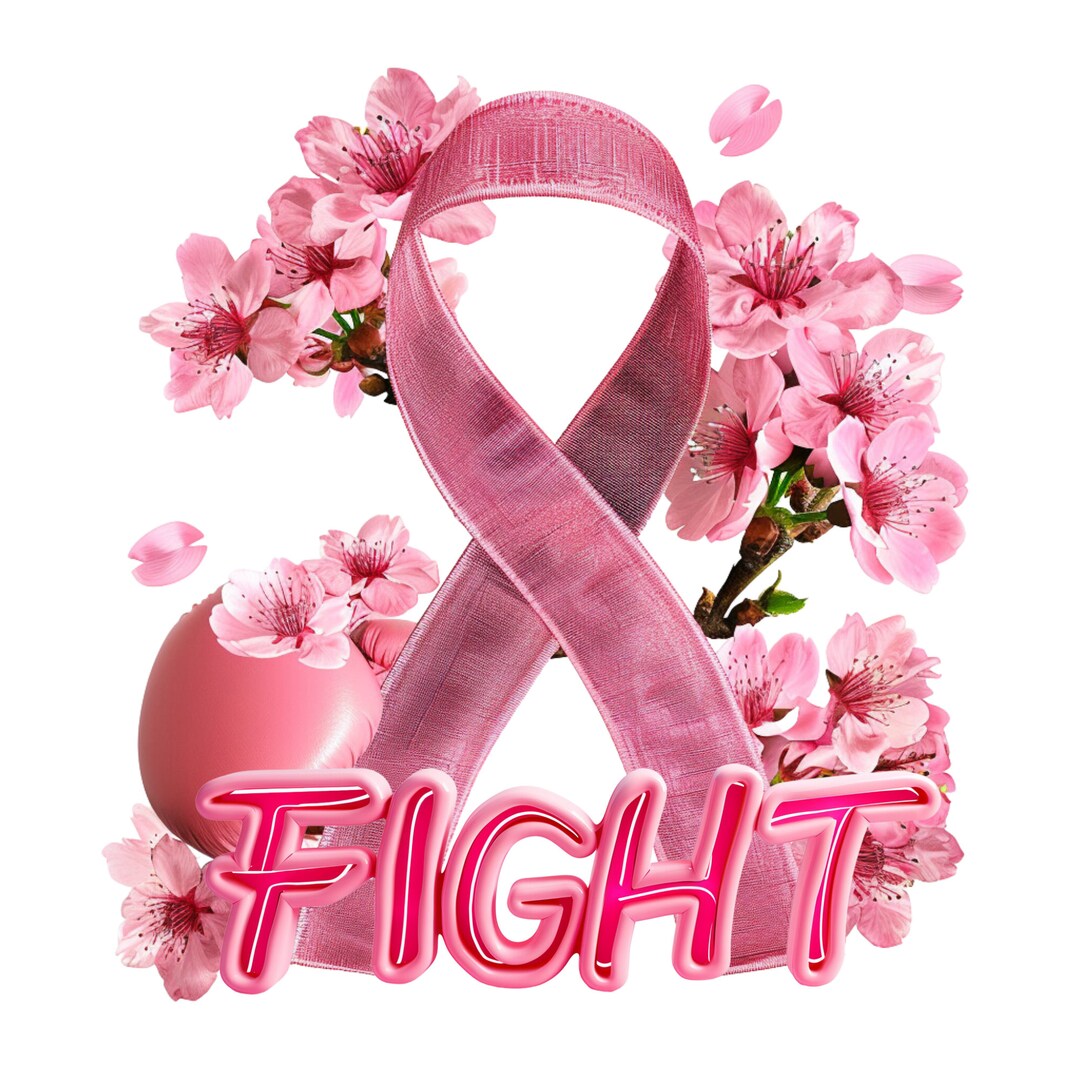 Abstract Pink Ribbon Hope PNG Sublimation Design Download Breast Cancer ...