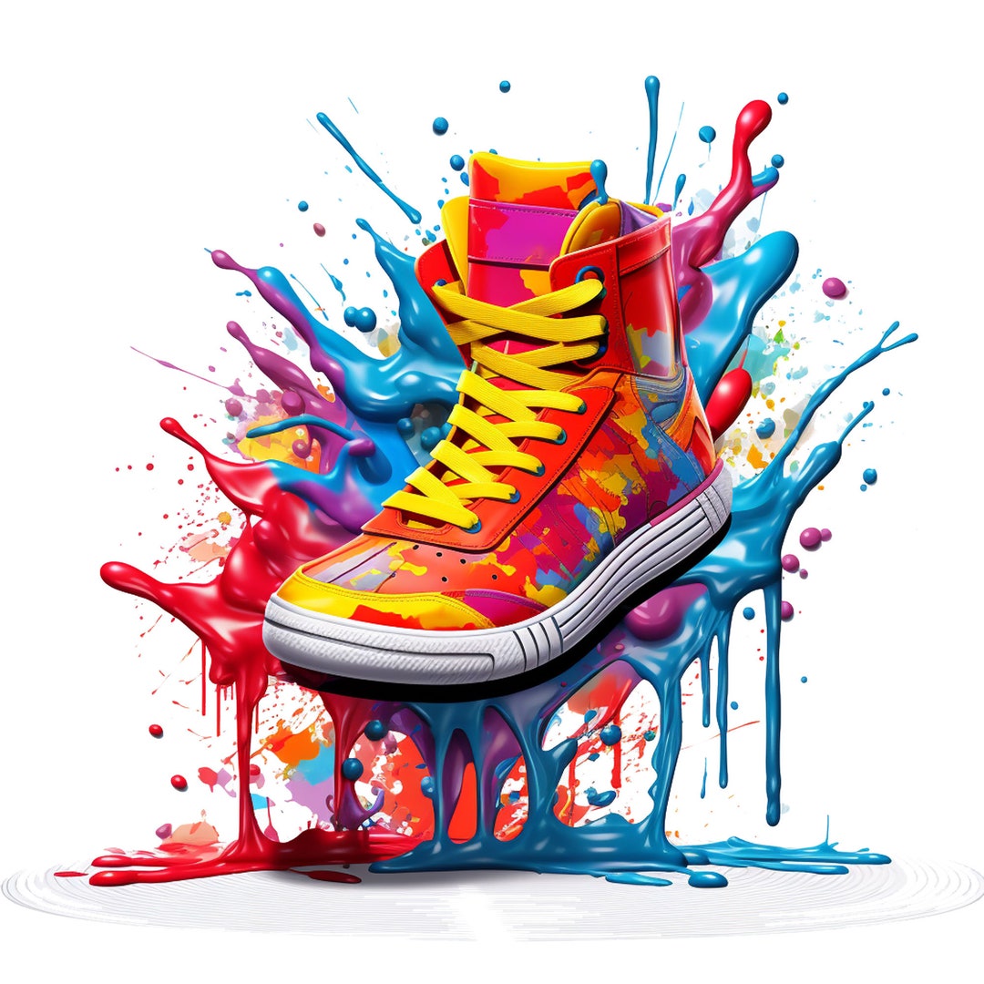 Dripping Sneakers Png, Softstyle T-shirt Design, Sneaker Shirt, Girl ...