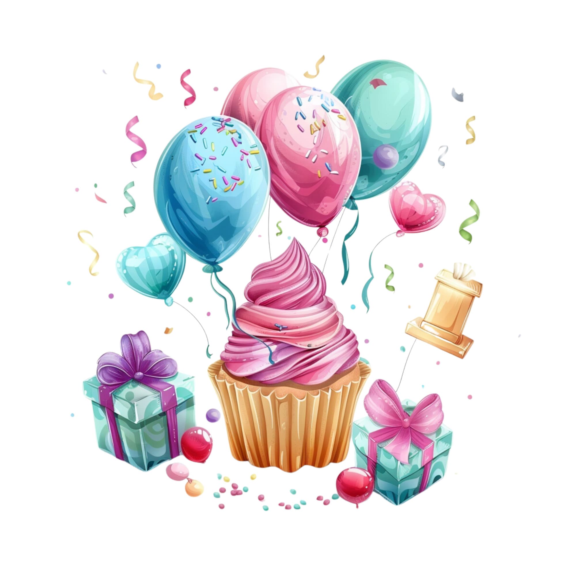 8 Happy Birthday Clipart, Birthday Celebration Clipart, Birthday ...