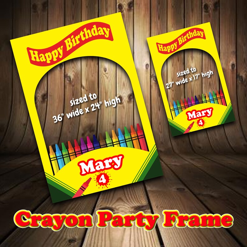 Crayon Party Frame, Crayon Graduation Kindergarten 2023 , Crayon ...