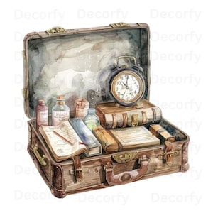Set of 11 Watercolor Wizard Designs Magical Digital Cliparts, Fantasy ...