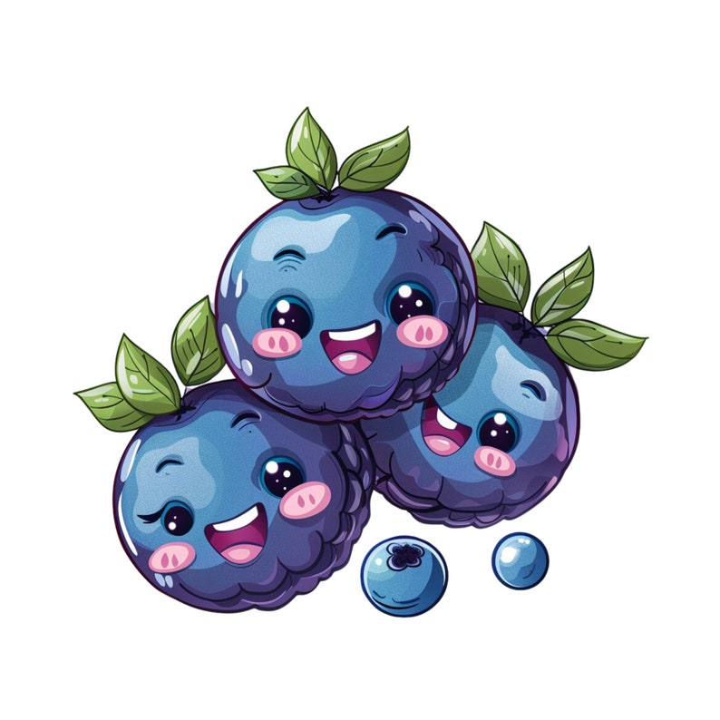 10 Cute Kawaii Fruits Clipart, Cute Food, Fruit Clipart, Fruit Png ...