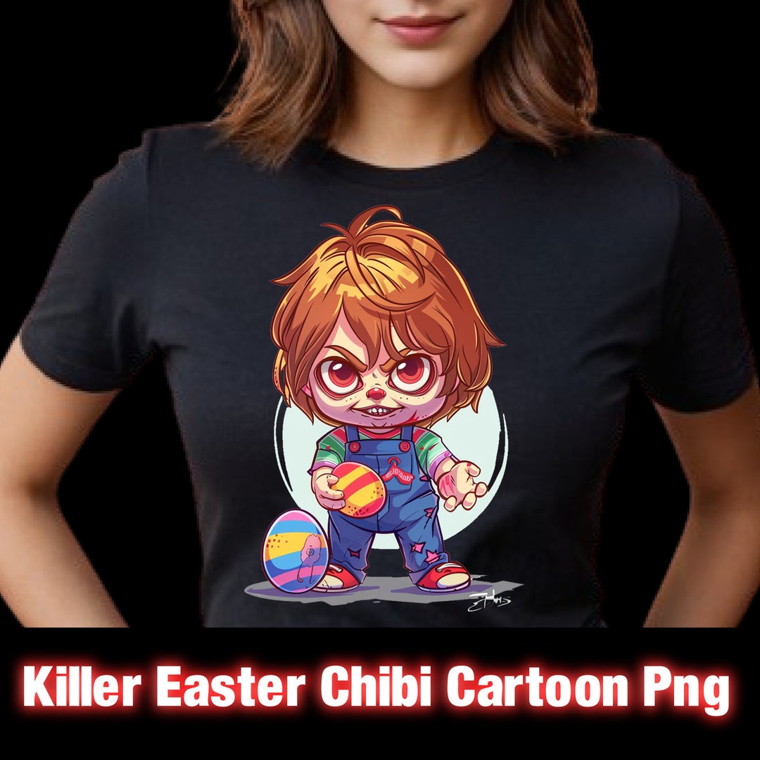 Killer Easter Chibi Cartoon Png, Horror Easter Png,happy Easter Day Png ...