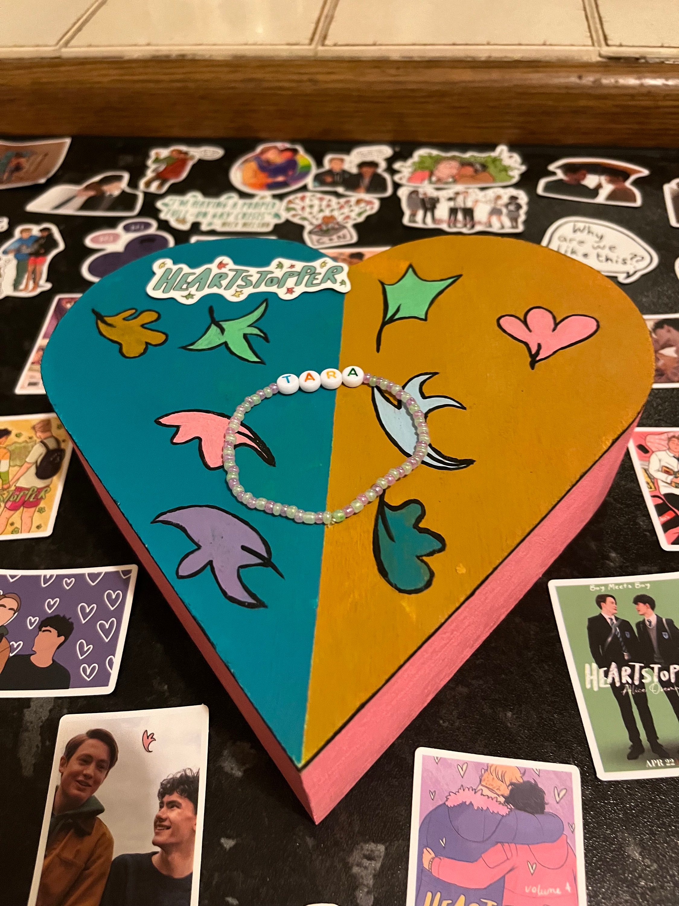 Heartstopper Inspired Bracelet TARA Choose Your Colours - Etsy