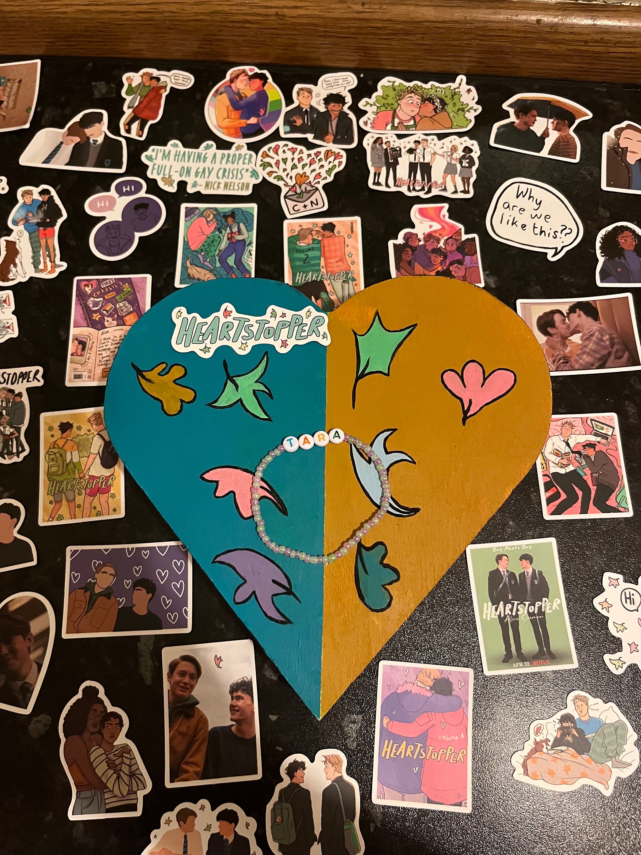 Heartstopper Inspired Bracelet TARA Choose Your Colours - Etsy