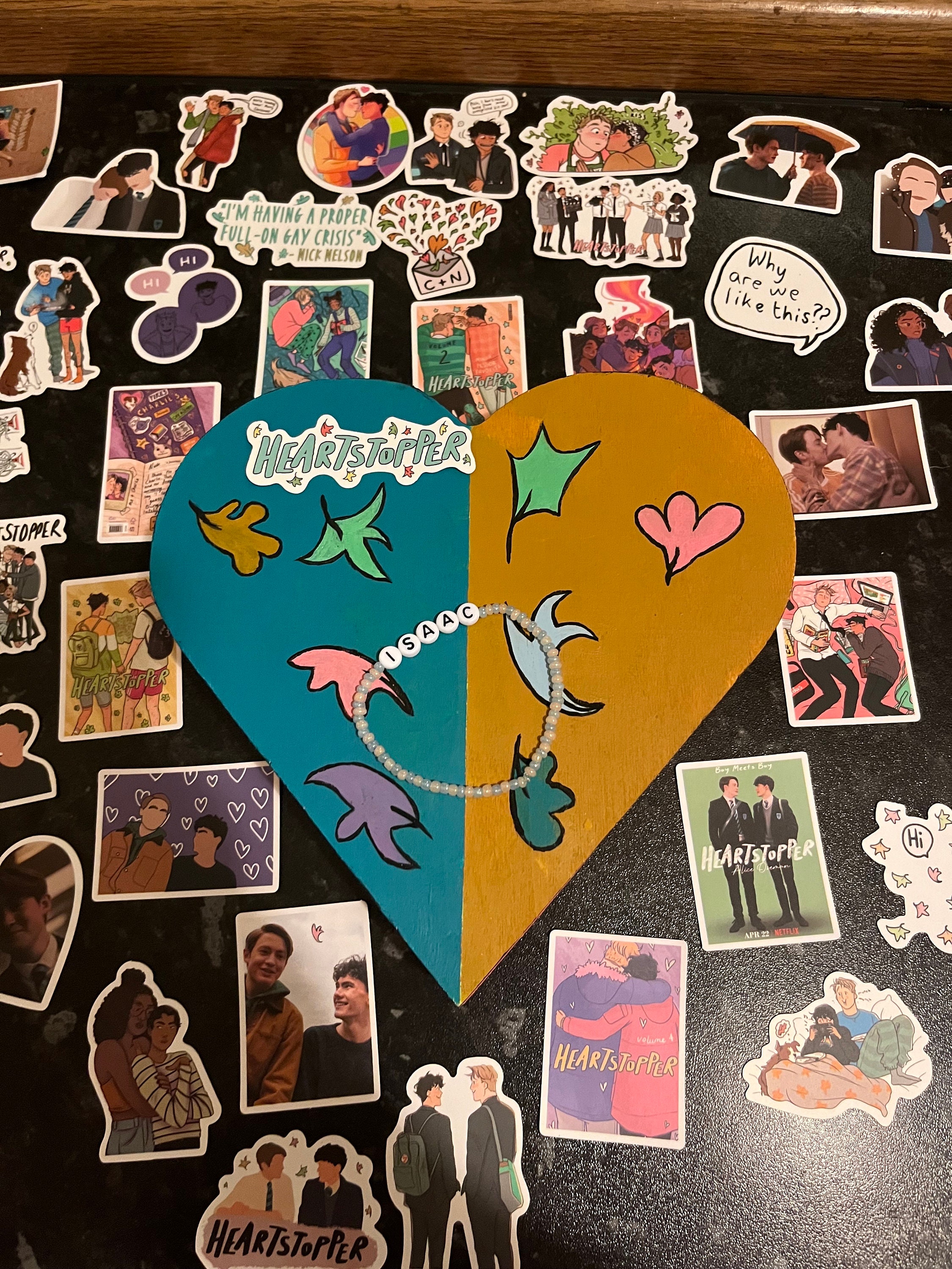 Heartstopper Inspired Bracelet ISAAC Choose Your Colours - Etsy