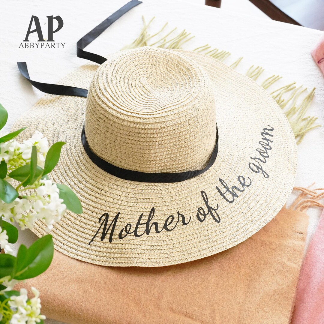 Custom Beach Hat, Bridesmaid Hat, Summer Hat, Floppy Sun Hat, Gift for ...