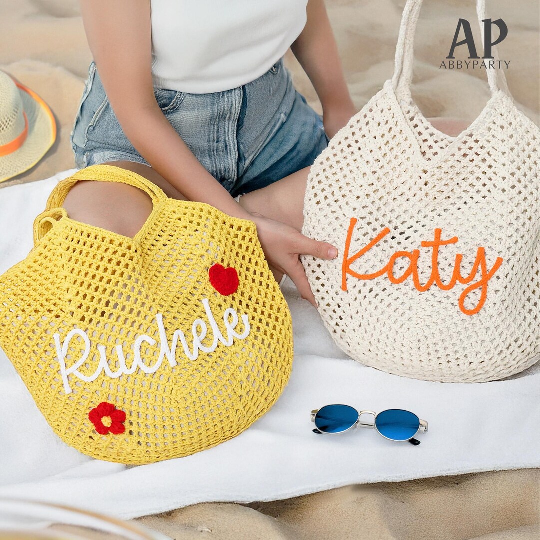 Personalized Summer Vacation Bag, Women Shoulder Bag, Weekend Bag ...