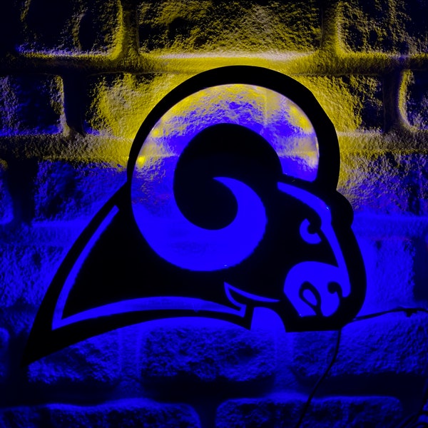 Neon La Rams Cave Sign - Etsy