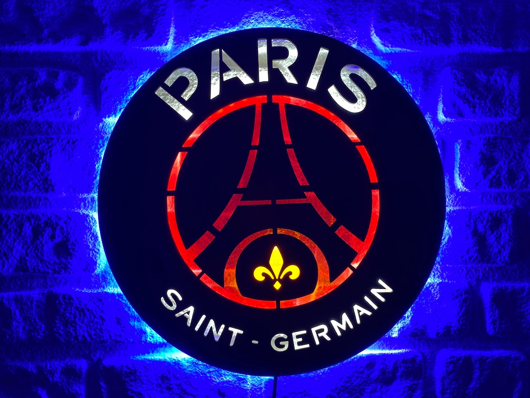 Paris Saint-germain FC Logo Led Sign, Football Team Neon Sign, Ligue 1 ...
