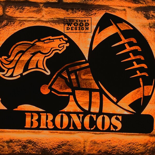 Denver Broncos Sign - Etsy