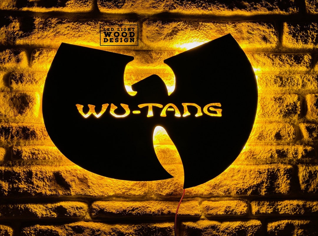Wu Tang Clan Logo Led Sign, Lighted Wu Tang Wall Decor, Hip Hop Wu Tang ...