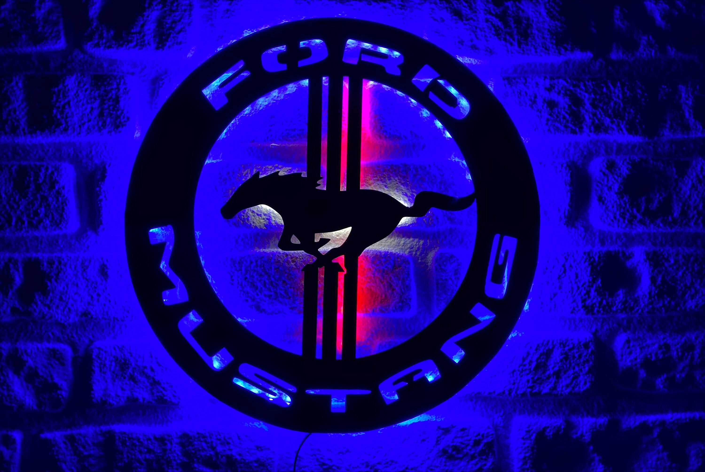 Mustang, Ford Mustang, Mustang LED Sign, Mustang Neon Sign, Ford ...