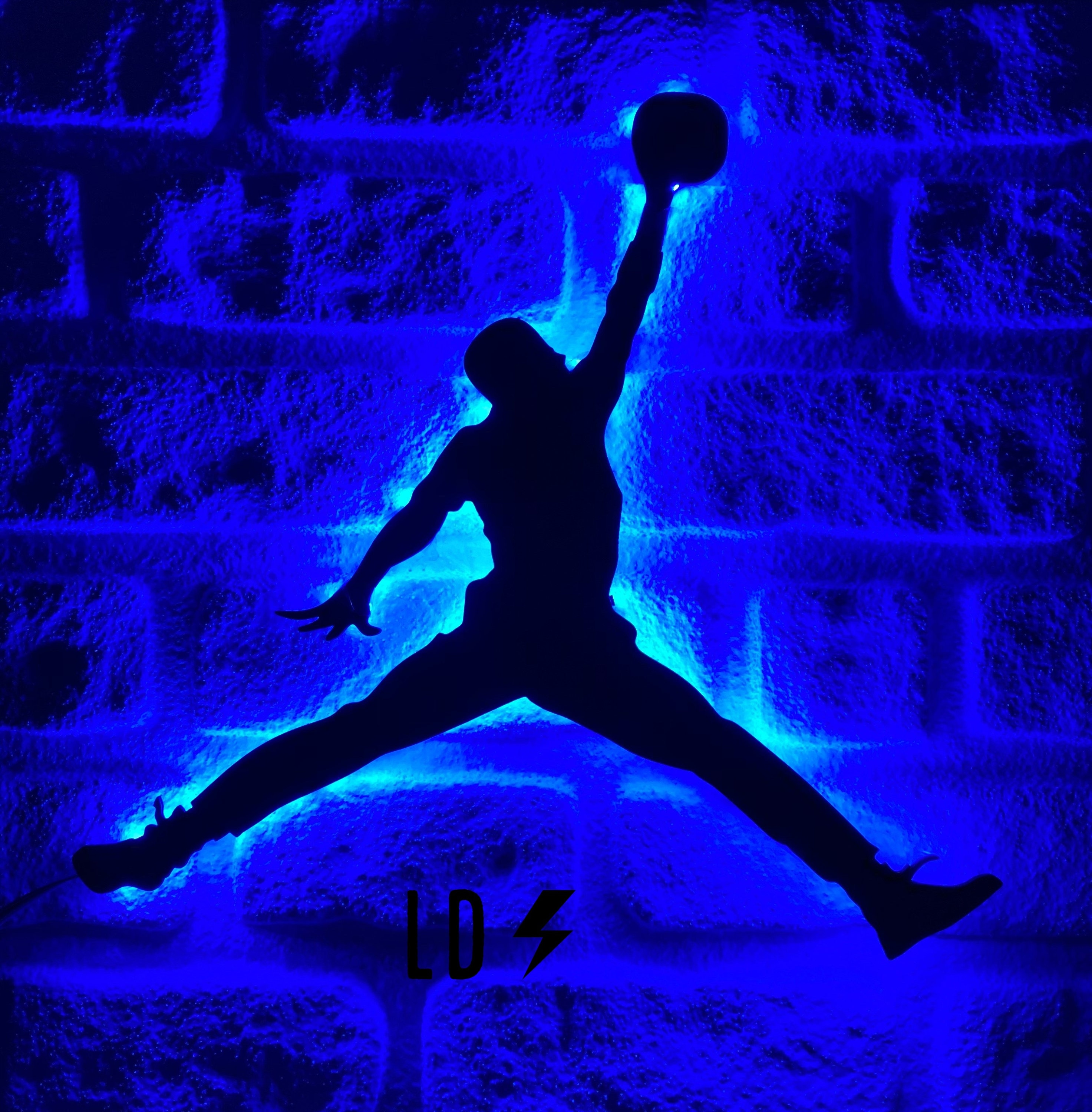 Michael Jordan Led Light Wall Sign, Air Jordan, Basketball Player Gift ...
