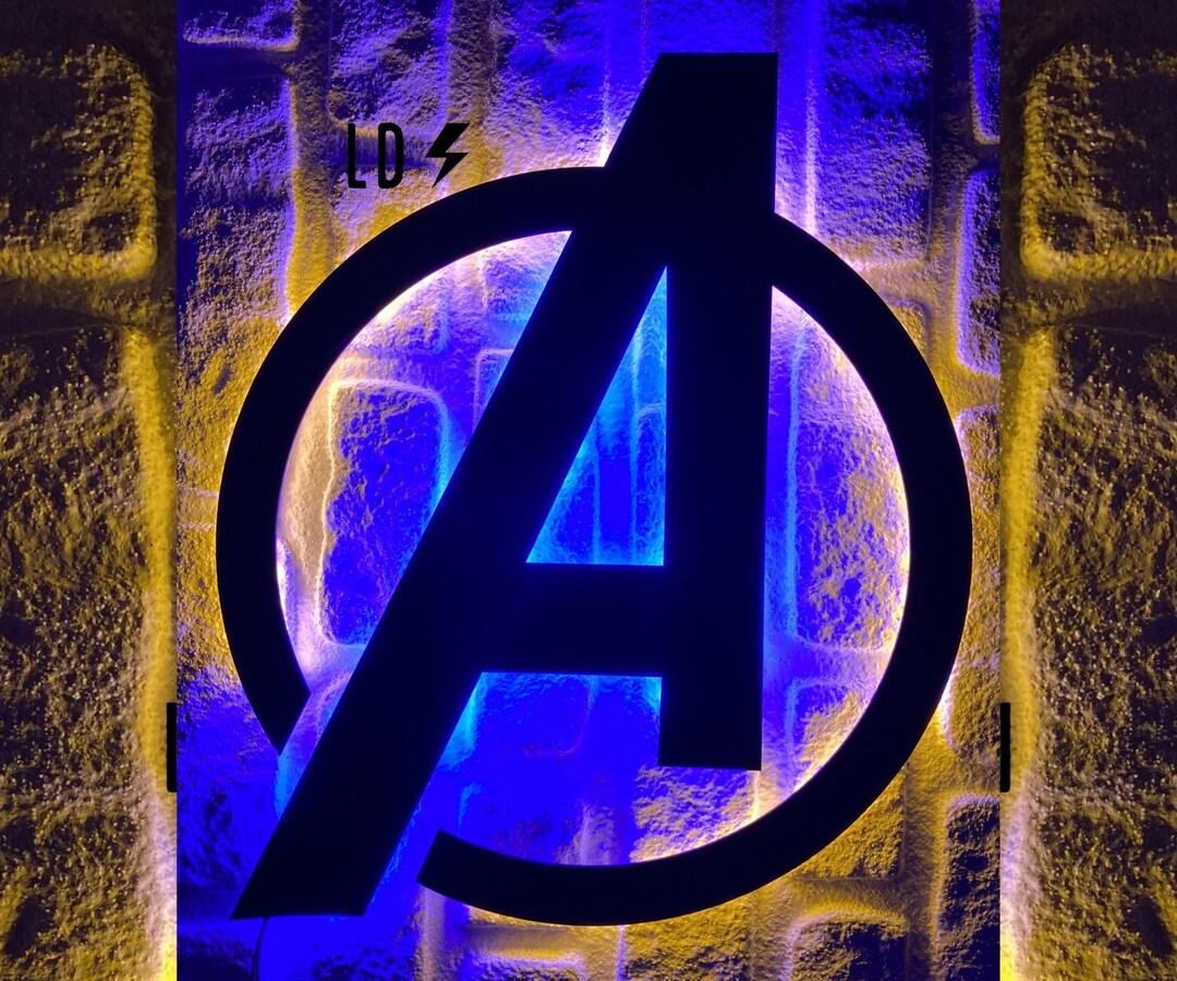 Avengers, Avengers Led Sign, Avengers Wall Decor, Marvel Avengers ...