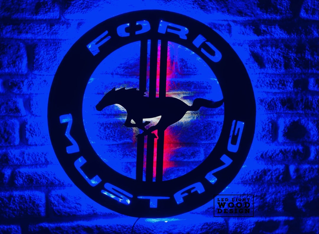 Mustang, Ford Mustang, Mustang LED Sign, Mustang Neon Sign, Ford ...