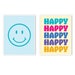 Preppy Smiley Faces Wall Art Set of 6 - Digital Download Print, Preppy ...
