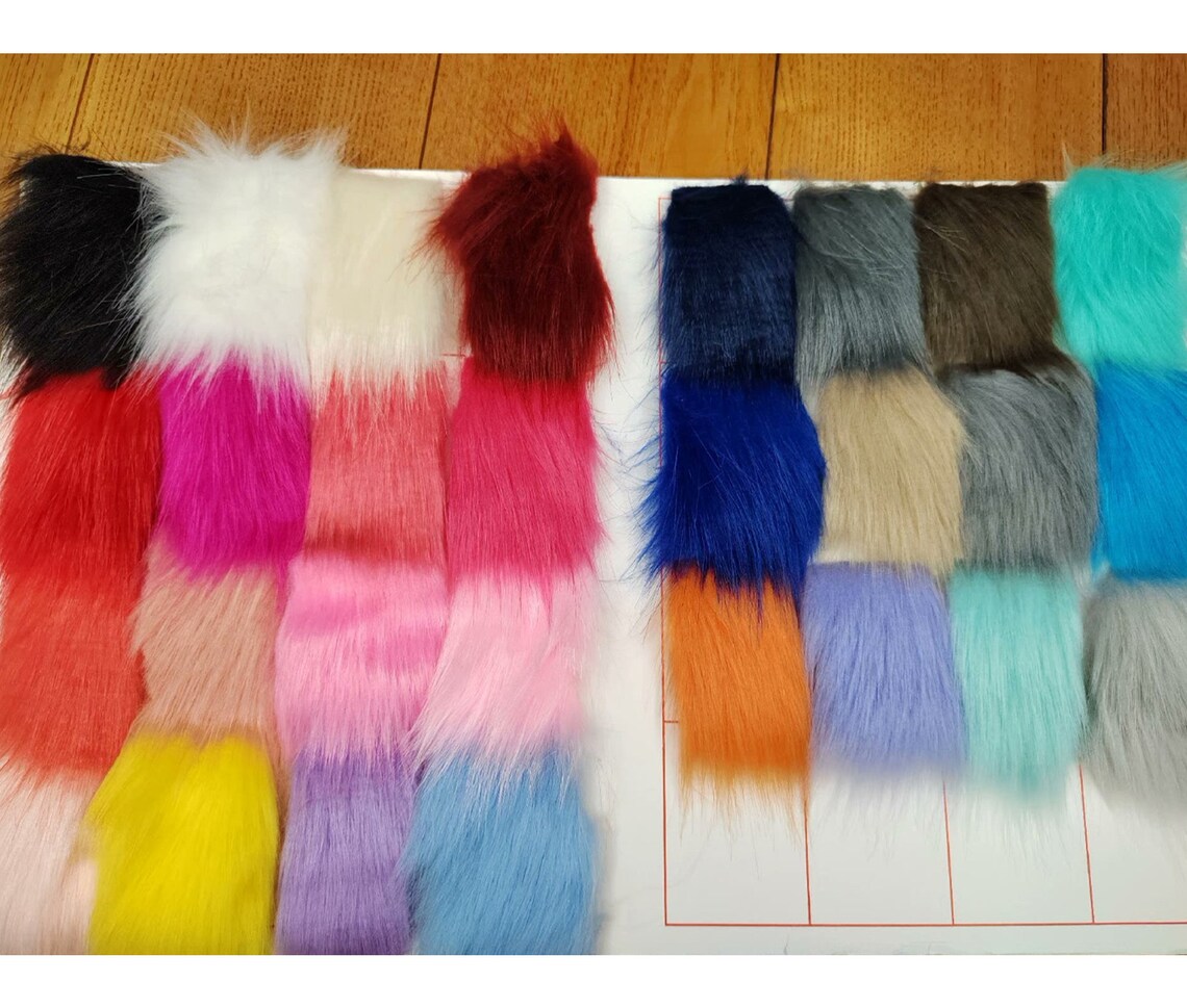 Fursuit Neck Hair Kig Fursuit Fur Collar Solid Color Fur - Etsy