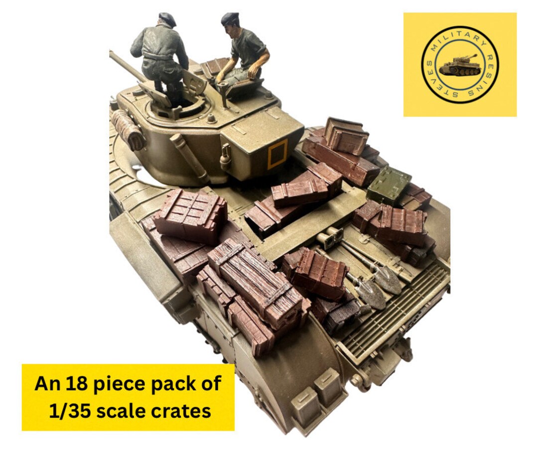 18 Piece 1/35 Scale Miniature Crate Accessories for Military - Etsy