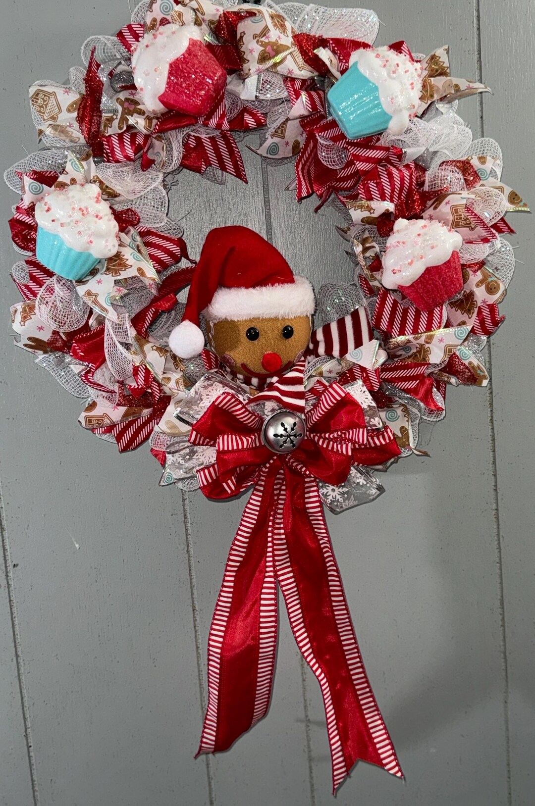 Gingerbread Man Wreath - Etsy