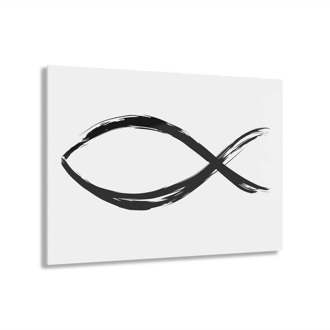 Christian Fish Symbol Acrylic Prints | Inspirational Religious Wall Art ...