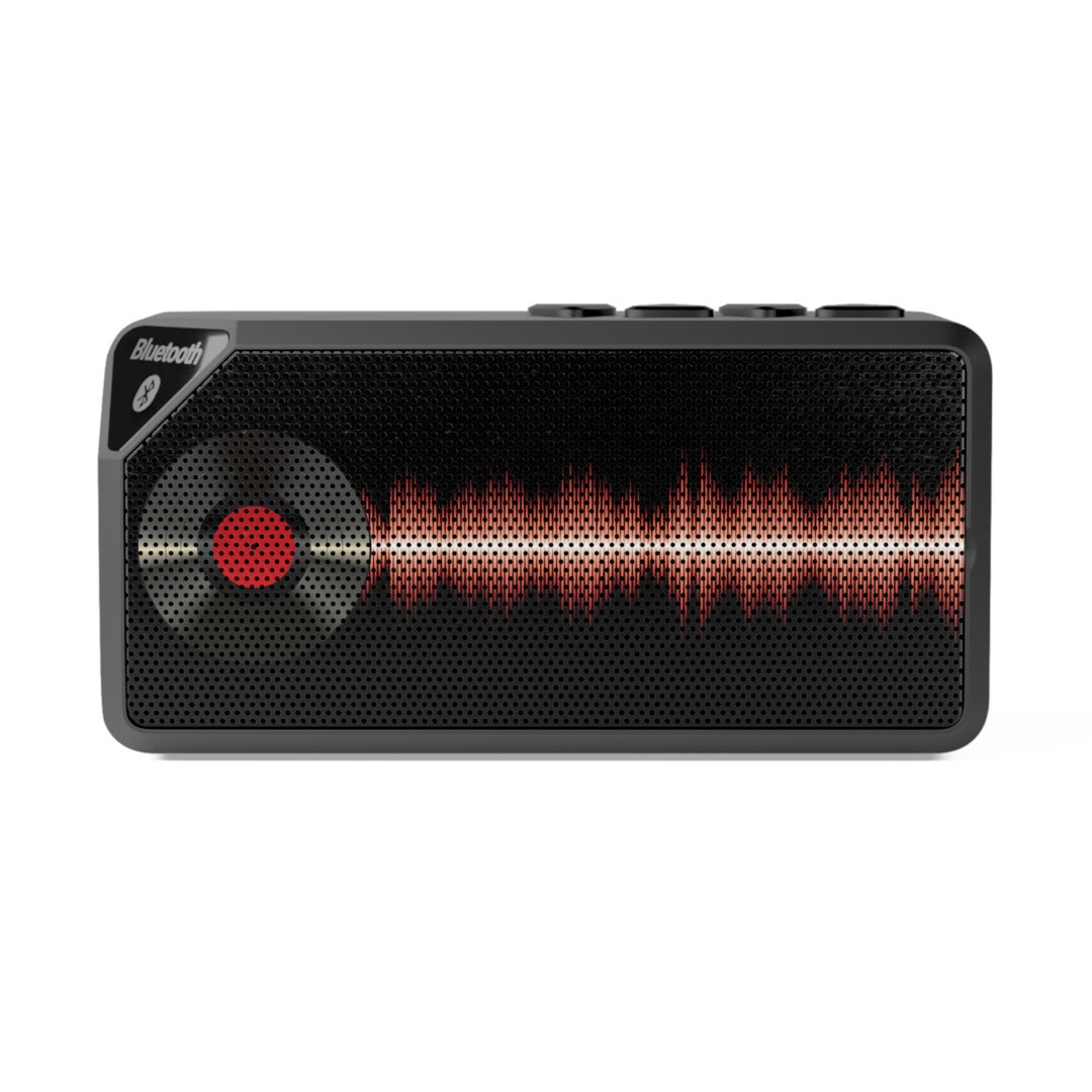 Red Sound Wave Album Jabba Bluetooth Speaker | Portable Wireless ...